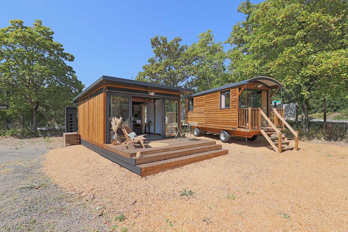 Extension maison bois : chalet de jardin, roulottes aménagée, tiny ...